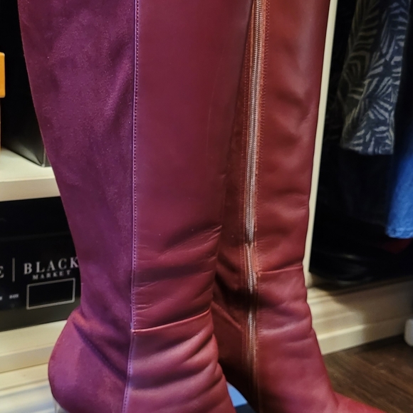 Nine West | Shoes | Merlot Color Nine West Boots Quizme Platform Boots ...